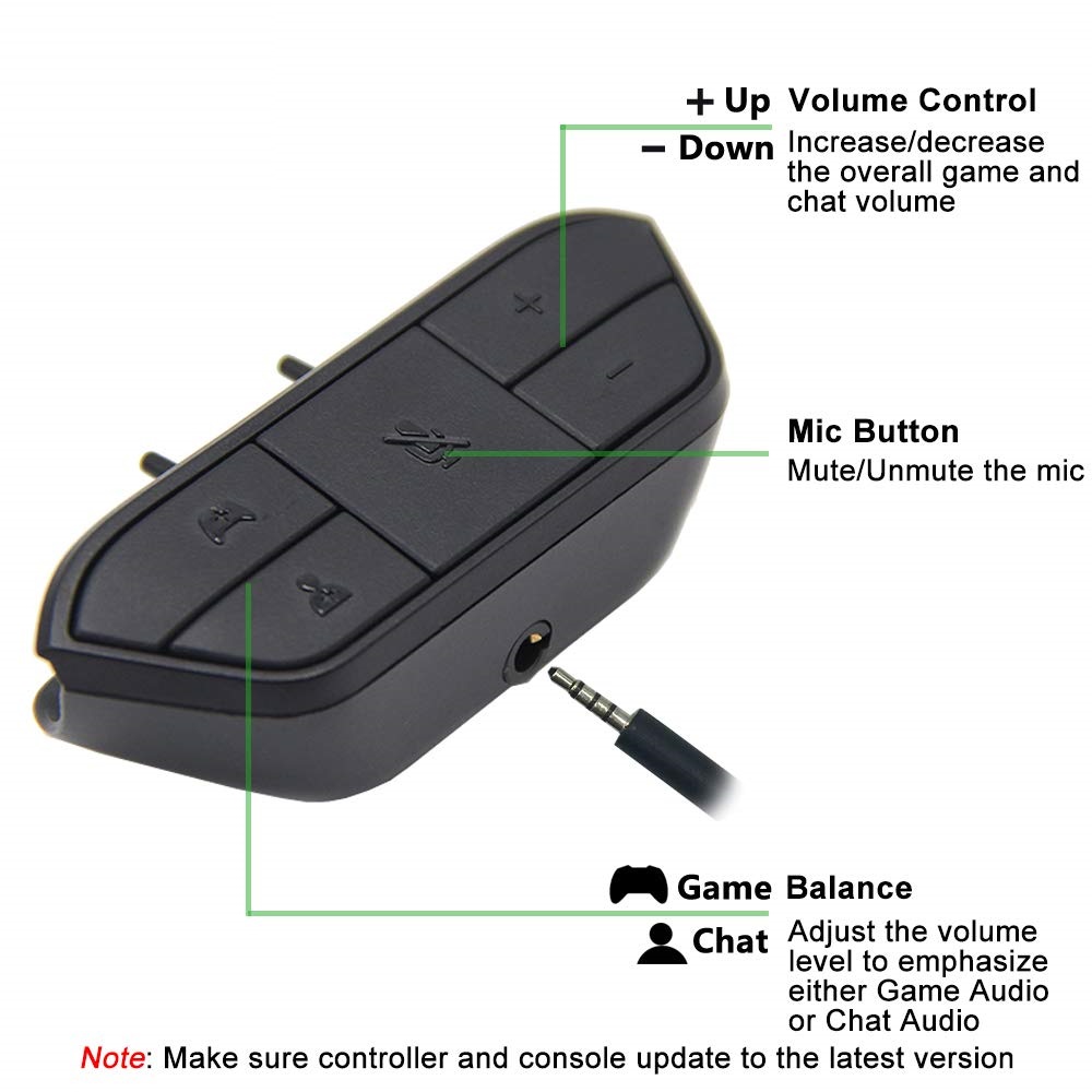 Xbox headset adapter buttons online